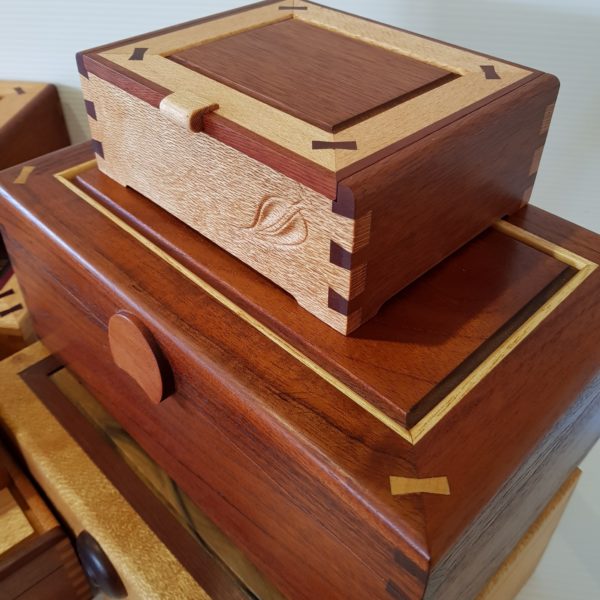 Trinket box no 1 is made individually from quality Australian timbers.